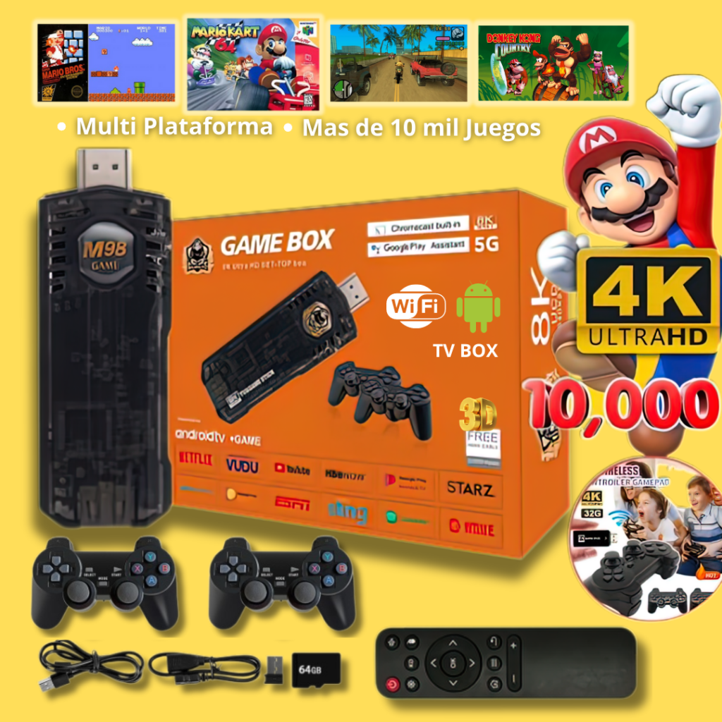 Game Box 8k + Android TV – Rocotec-Ecuador